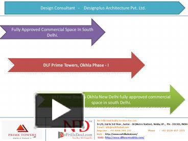 Dlf Prime Towers High Rise Towering Commercial Space Call- 8130881999 ...