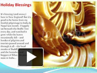 PPT – Holiday Blessings PowerPoint presentation | free to download - id ...