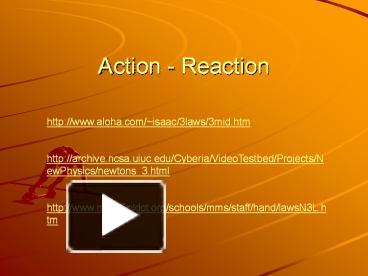 Action - Reaction presentation | free to download