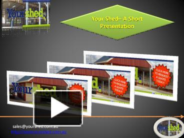 PPT – Sheds For Sale is Affordable PowerPoint presentation | free to ...