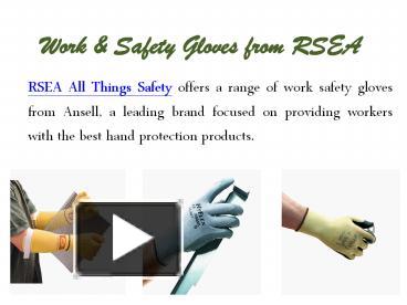 PPT – RSEA All Things Safety PowerPoint presentation | free to download ...