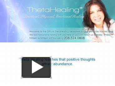 PPT – Theta healing treatment PowerPoint presentation | free to ...
