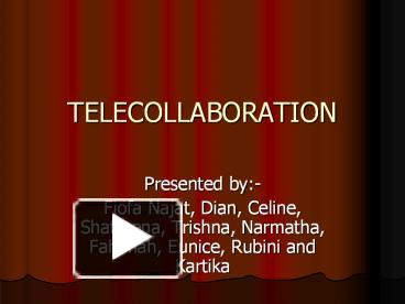 PPT – TELECOLLABORATION PowerPoint presentation | free to download - id ...
