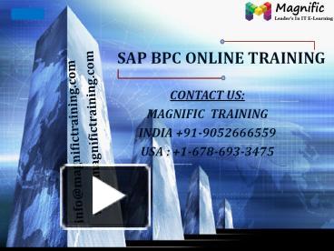 PPT – sap bpc online training PowerPoint presentation | free to ...