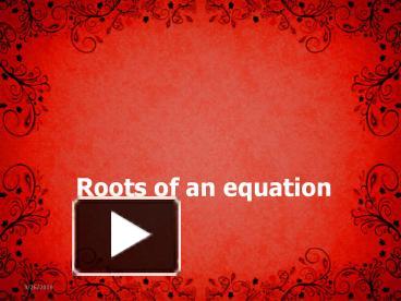 PPT – Bisection method PowerPoint presentation | free to view - id ...