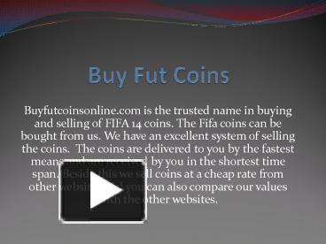 Fifa Ultimate Team Coins (1) presentation | free to download