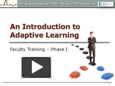 An Introduction to Adaptive Learning presentation | free to view