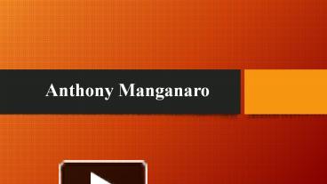 PPT – Anthony Manganaro-Promising Young Fashion Designer PowerPoint ...