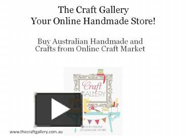 PPT – Art & Craft Workshops PowerPoint presentation | free to download ...