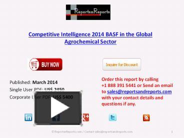 BASF in the Global Agrochemical Market Analysis presentation | free to ...