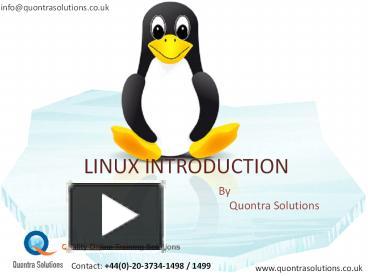 Introduction to Linux presentation | free to download