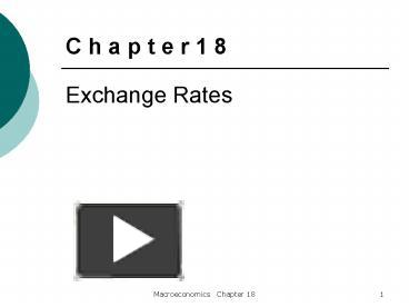 Exchange Rates presentation | free to view