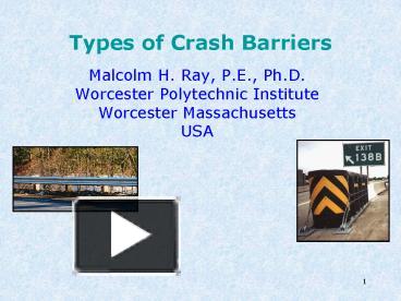 Types of Crash Barriers presentation | free to view