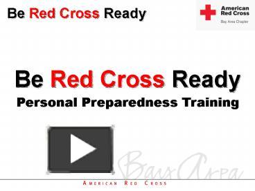 Be Red Cross Ready presentation | free to view