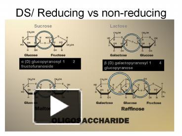 DS/ Reducing vs non-reducing presentation | free to view
