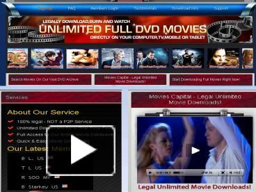 PPT – watch movies on computer PowerPoint presentation | free to ...