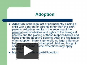 Adoption presentation | free to download