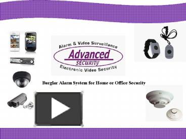 Burglar Alarm System for Home or Office Security presentation | free to ...