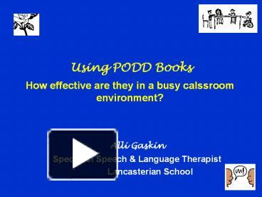 Using PODD Books presentation | free to download
