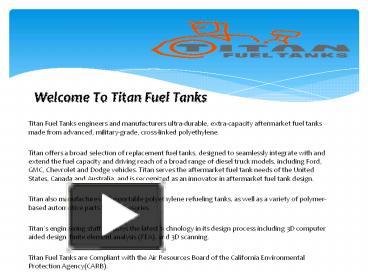 Auxiliary Fuel Tank presentation | free to download