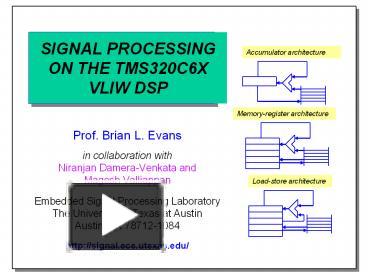PPT – SIGNAL%20PROCESSING%20ON%20THE%20TMS320C6X%20VLIW%20DSP ...