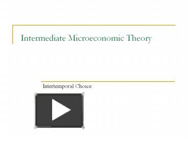 Intermediate Microeconomic Theory presentation | free to download