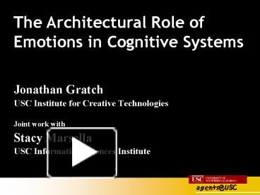 PPT – Jonathan Gratch PowerPoint presentation | free to view - id ...