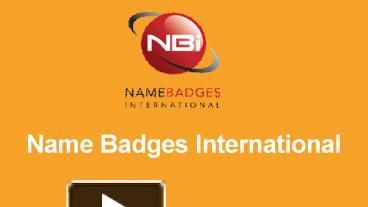 PPT – Name Badges international- For High Quality Name Badges ...