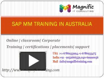 PPT – sap mm online tutorial training PowerPoint presentation | free to ...
