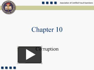 PPT – Corruption PowerPoint presentation | free to view - id: 6240c-ODIwO