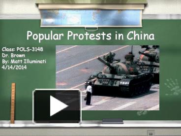 PPT – Popular Protest PowerPoint presentation | free to download - id ...