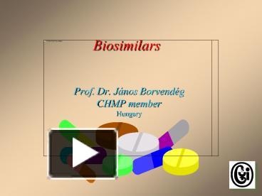 PPT – Biosimilars PowerPoint presentation | free to download - id ...