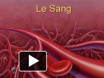 PPT – Le Sang PowerPoint presentation | free to view - id: 62afce-M2ZlN