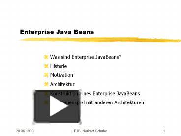 PPT – Enterprise Java Beans PowerPoint presentation | free to download ...