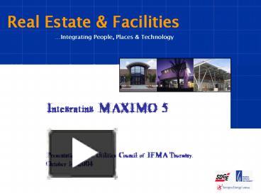 Integrating MAXIMO 5 presentation | free to view