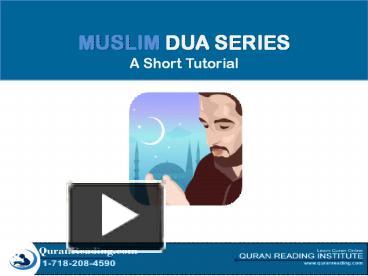 PPT – Muslim Dua Series - Mobile Application and A Teacher PowerPoint ...