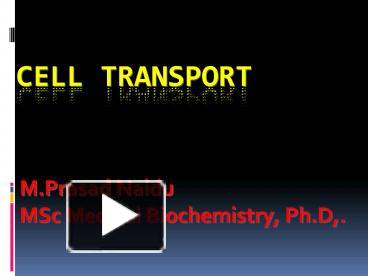 PPT – cell transport PowerPoint presentation | free to download - id ...