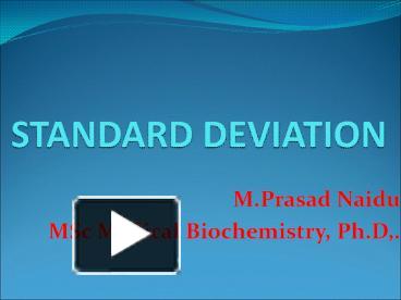 STANDARD DEVIATION presentation | free to download