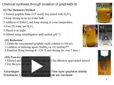 PPT – Chemical synthesis through oxidation of graphite[9-9] PowerPoint ...