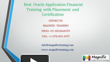PPT – Best Oracle Application Financial Training with Placement ...