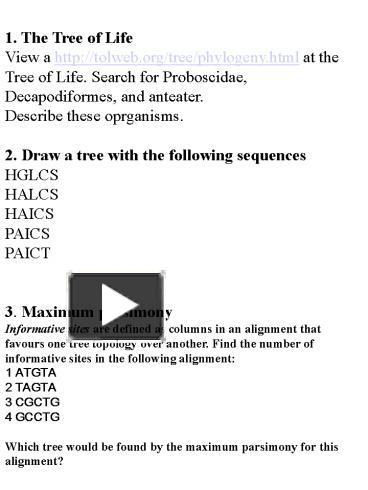 PPT – 1' The Tree of Life PowerPoint presentation | free to view - id ...