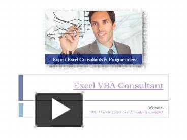 PPT – Excel VBA Consultant PowerPoint presentation | free to download ...