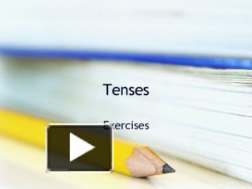 Tenses presentation | free to download