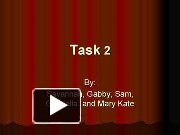 Task 2 presentation | free to view