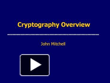 PPT – Cryptography Overview PowerPoint presentation | free to download ...