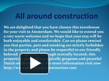 PPT – all-around-construction PowerPoint presentation | free to ...