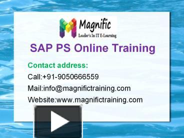 sap ps online training presentation | free to download