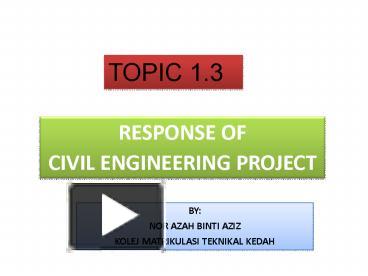 PPT – TOPIC 1.0 FORCE IN CIVIL ENGINEERING PROJECT PowerPoint ...