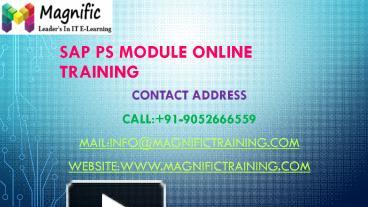 sap ps module online training presentation | free to download