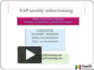 PPT – sap security online training india PowerPoint presentation | free ...